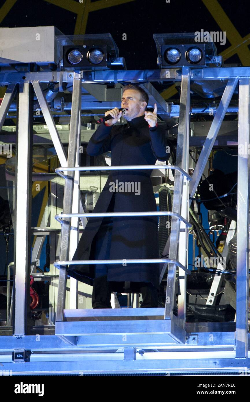 Milan Italy 12/07/2011 live concert of the Take That , reunion at the ...