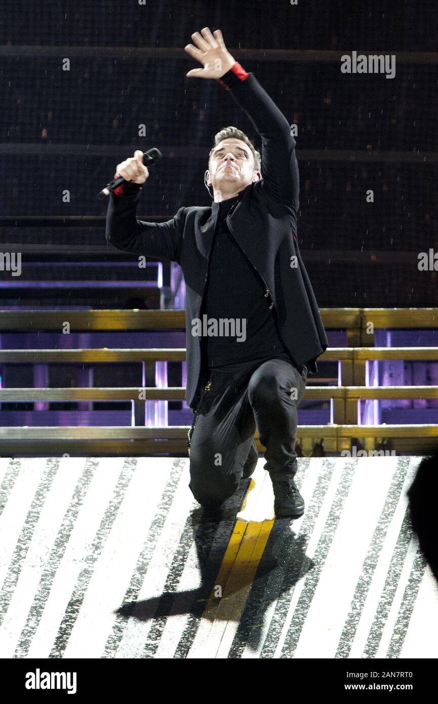 Milan Italy 12/07/2011 live concert of the Take That , reunion at the ...