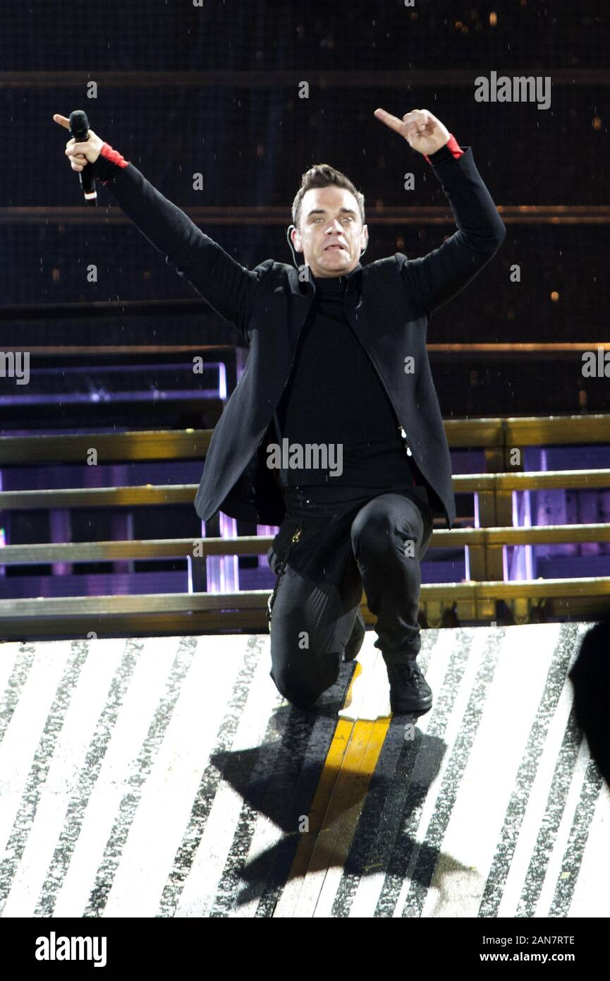 Milan Italy 12/07/2011 live concert of the Take That , reunion at the ...