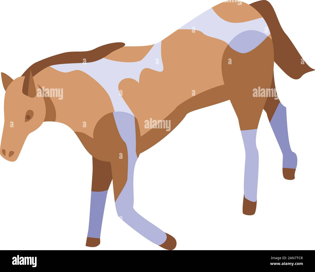 Horse farm 3d isometric Stock Vector Images - Alamy