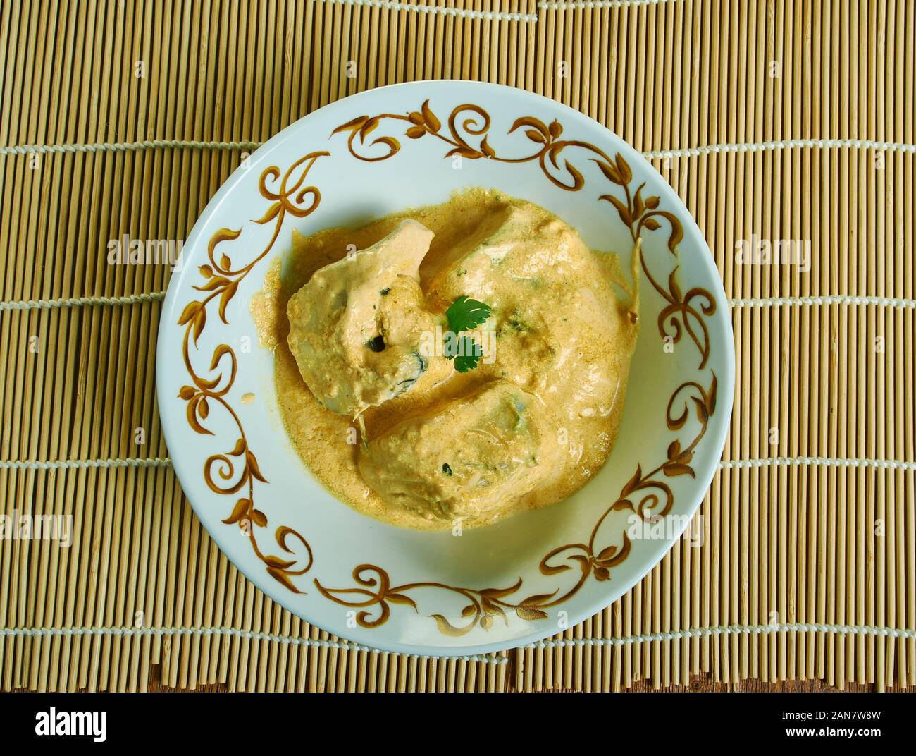 African Mpuh Fish - Cameroonian Spicy fish in plantain pudding Stock ...