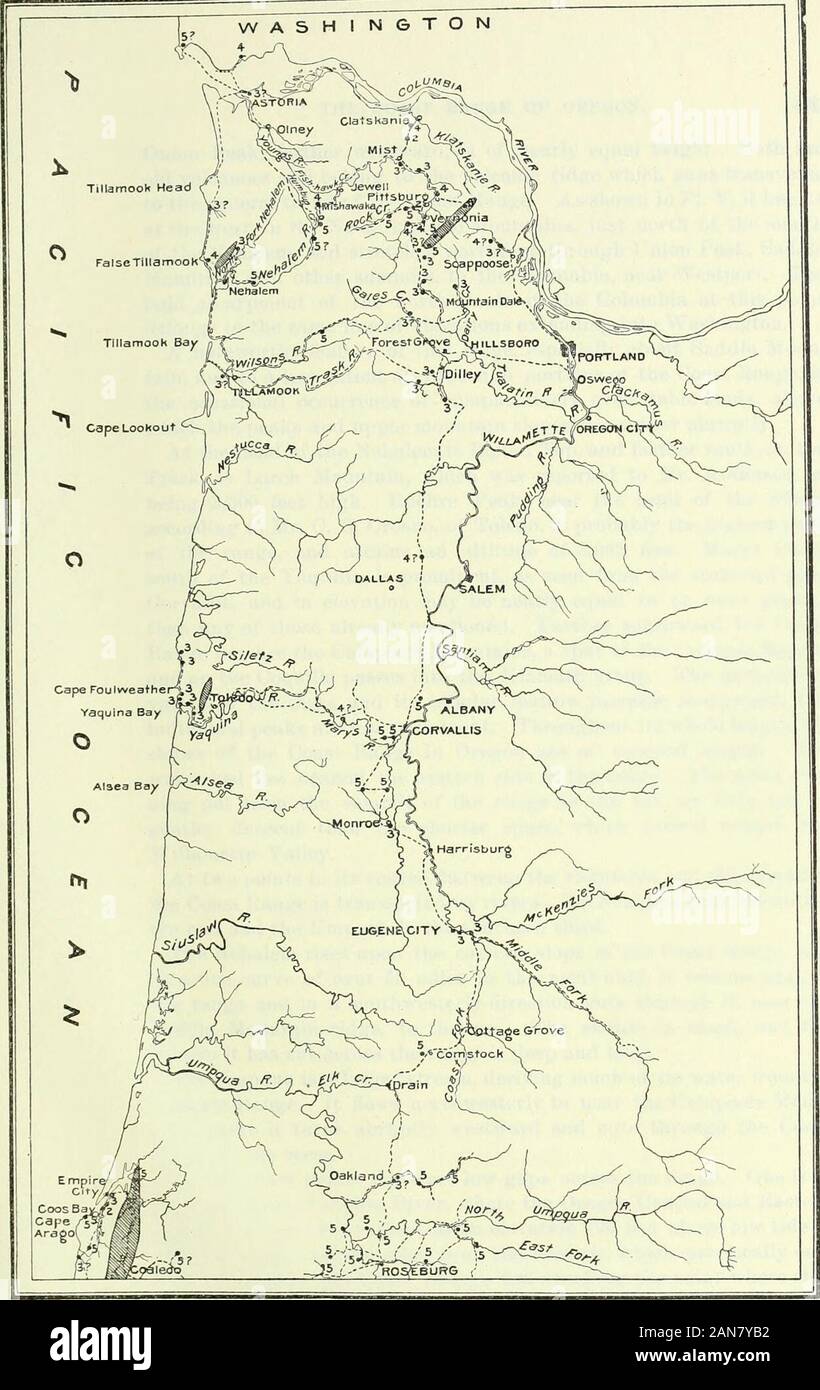 Coast Range Mountain Map