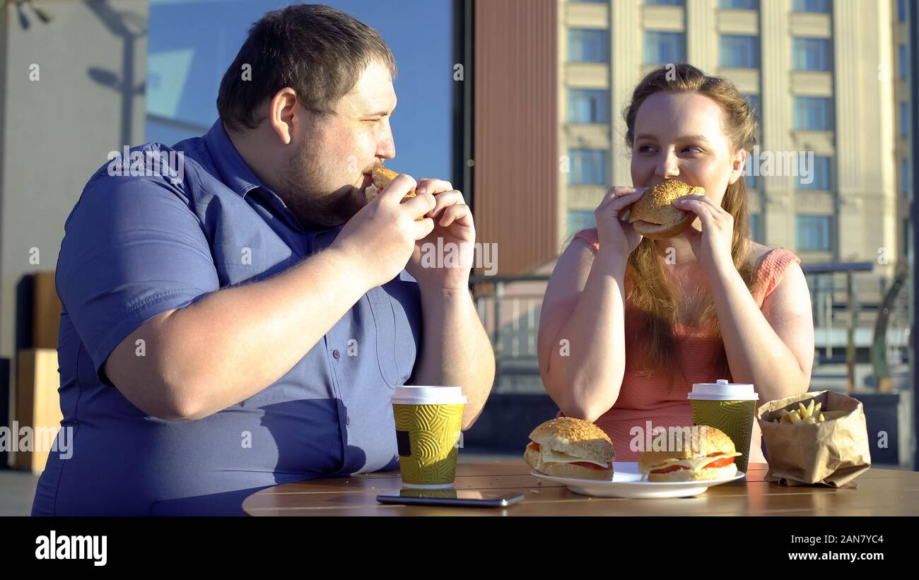 Fat People Eat Unhealthy Burgers