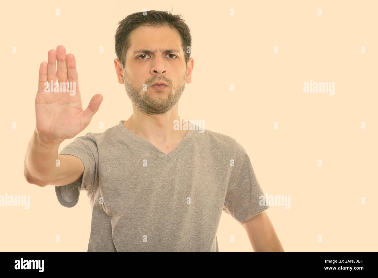 Angry hand gesture hi-res stock photography and images - Alamy