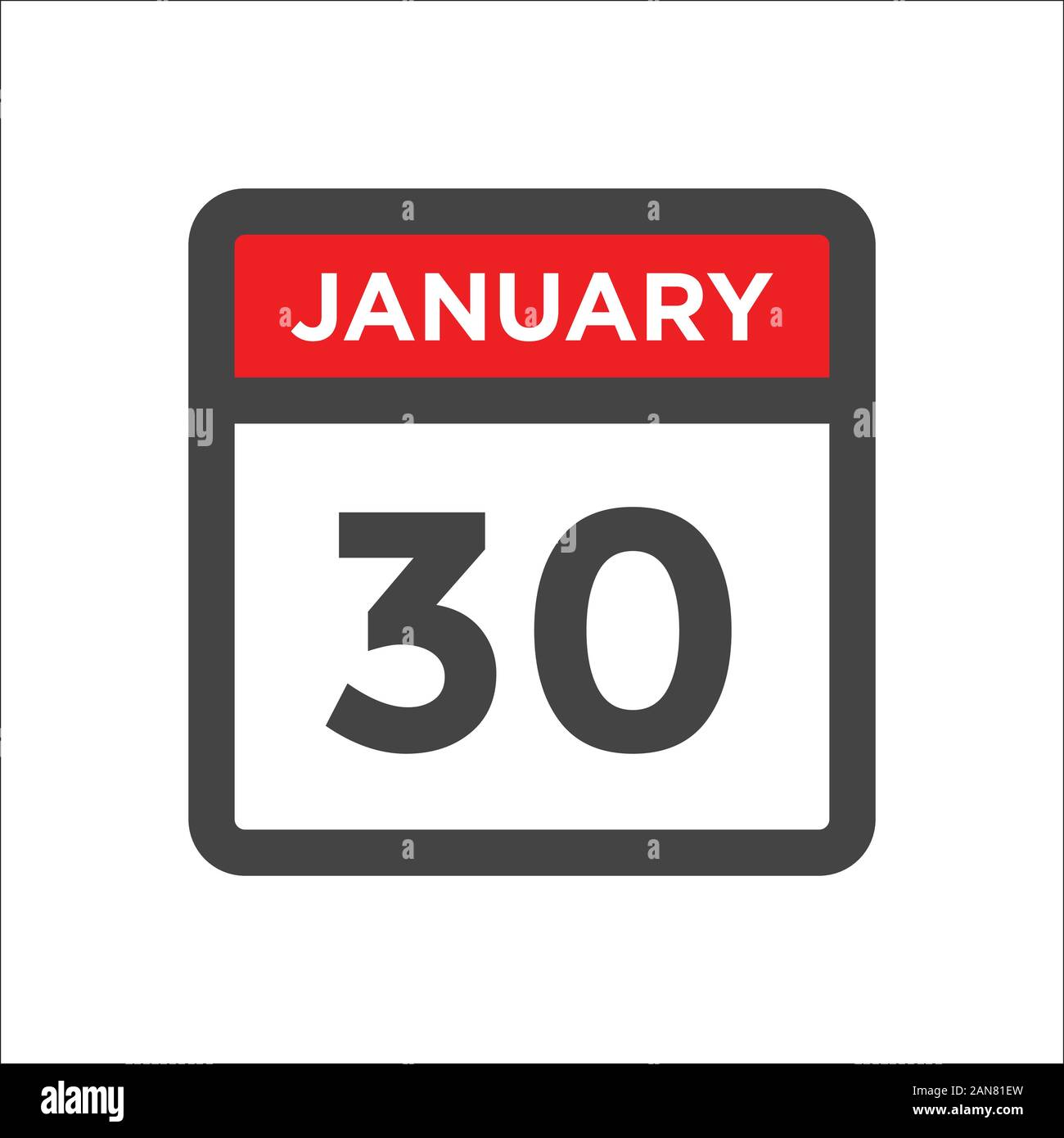 30 january icon hi-res stock photography and images - Alamy