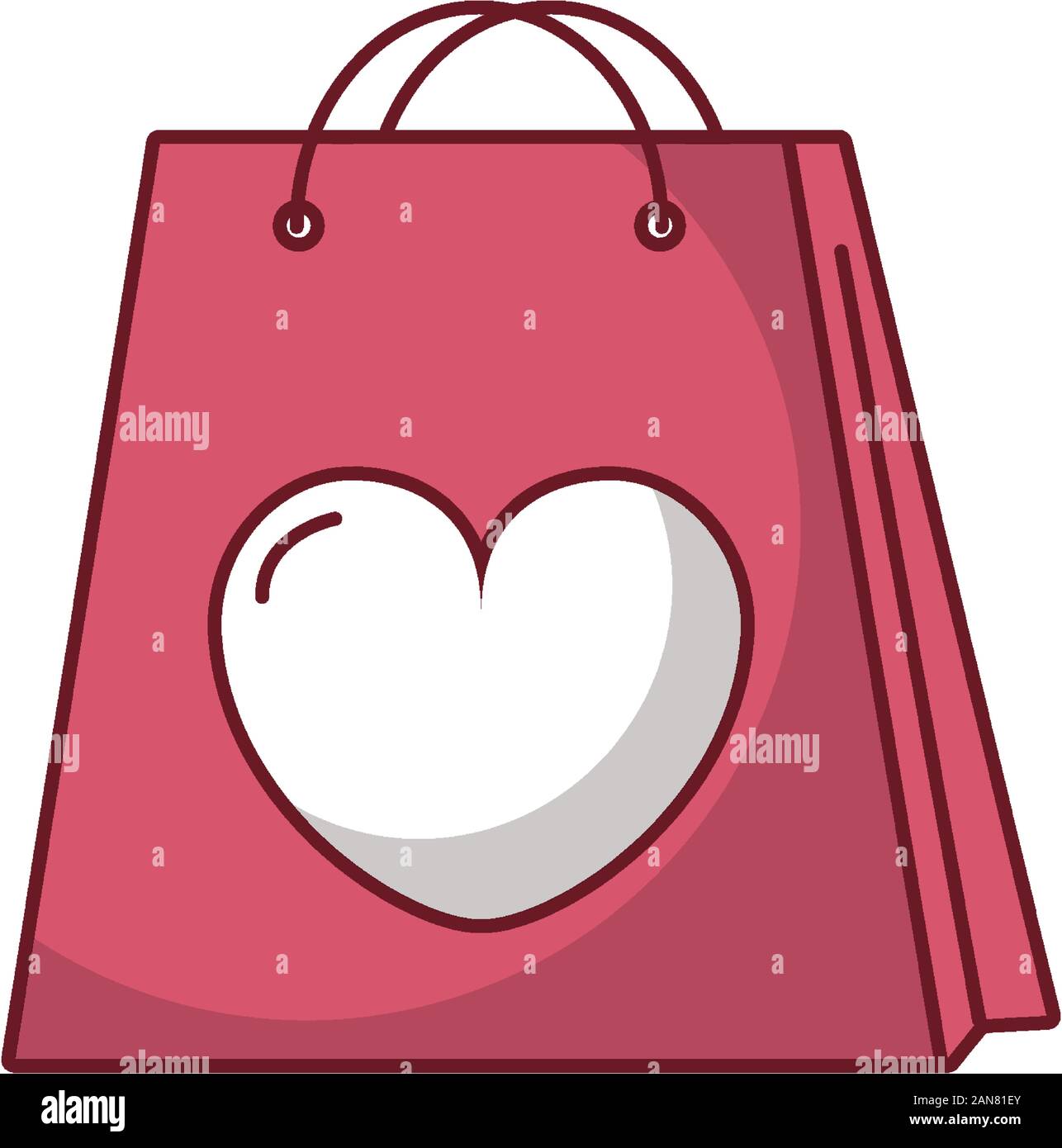 Love hearts bag Stock Vector Images - Alamy