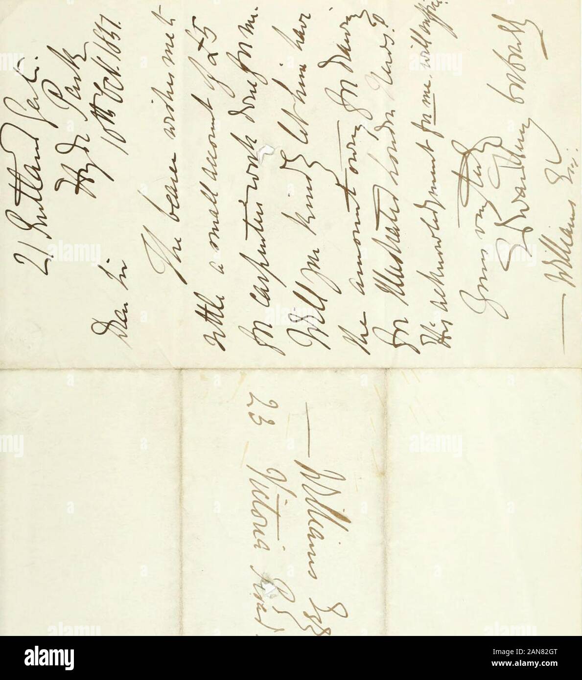 Edward Henry Corbould letters, ca1851-1882 . NEW ITEM Stock Photo - Alamy