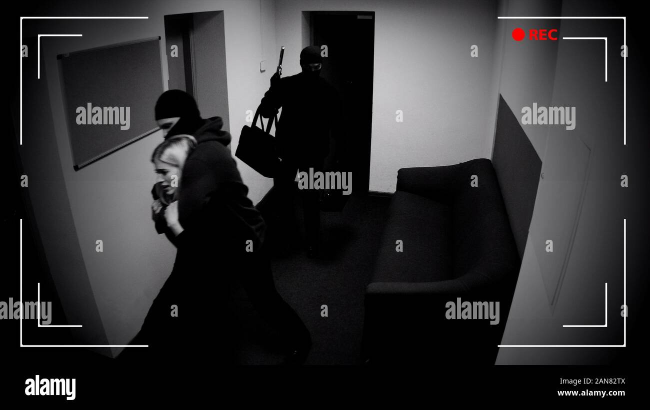 Bank robbery surveillance hi-res stock photography and images - Alamy