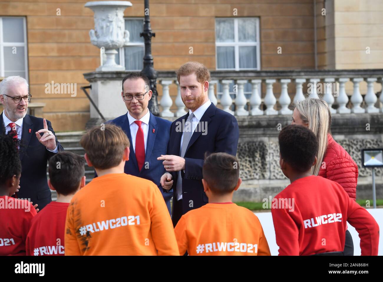 The Duke of Sussex in the Buckingham Palace gardens, London, as he ...