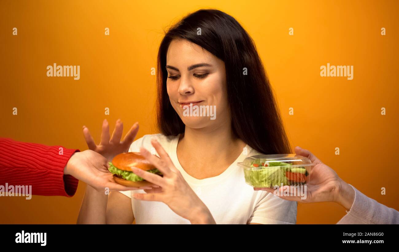 Healthy vs unhealthy food hi-res stock photography and images - Alamy