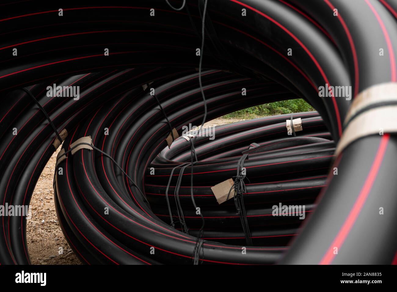 Black pvc plastic drain pipe hi-res stock photography and images - Alamy