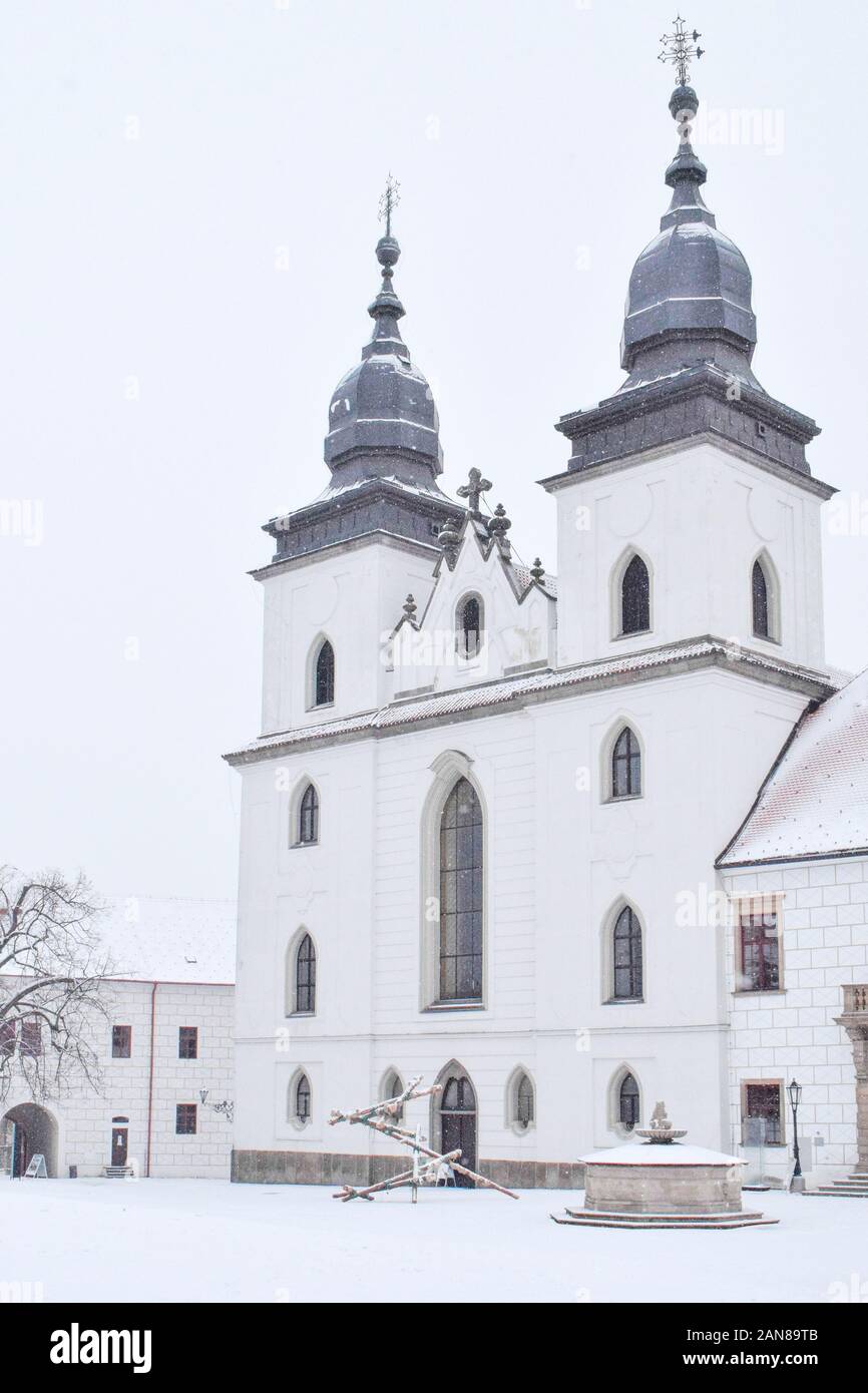 Gothic and renaissance Basilica Saint Procopius in Trebic monastery ...