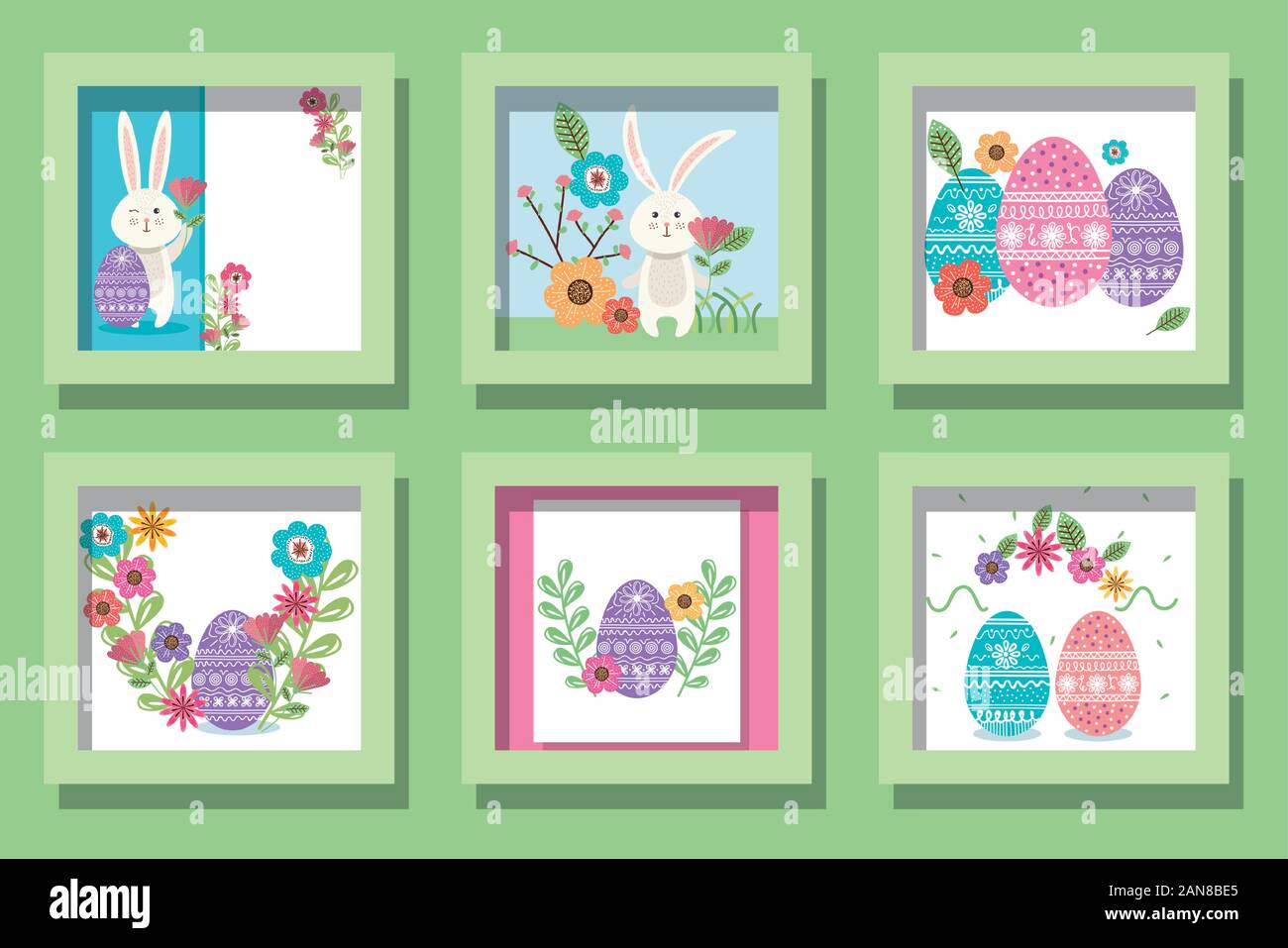 Egg frames Stock Vector Images - Alamy