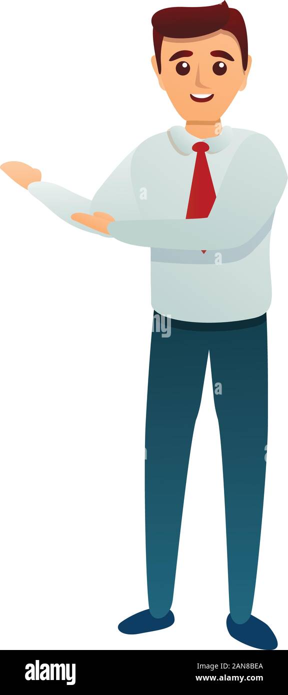 Bank employee icon. Cartoon of bank employee vector icon for web design ...