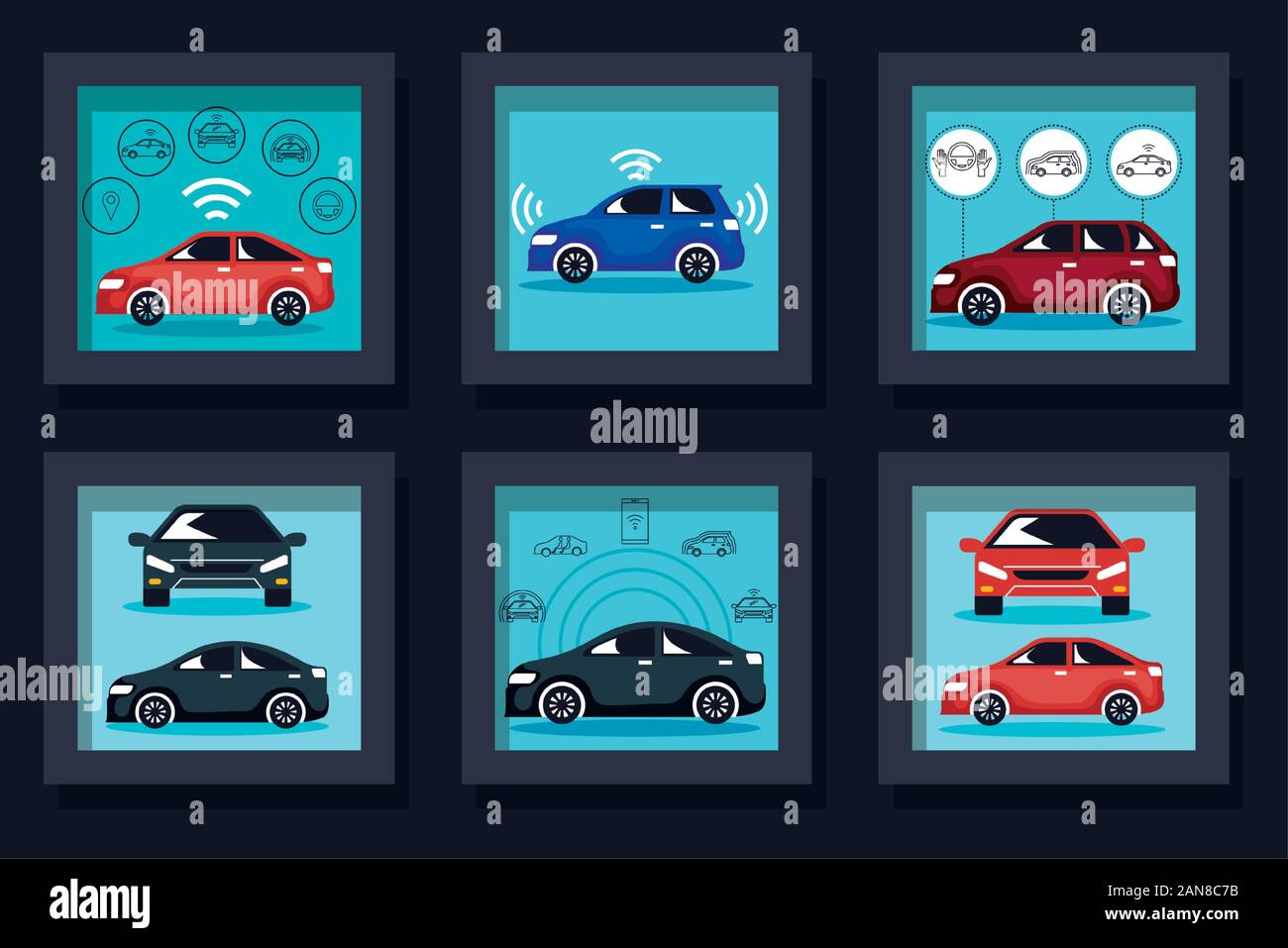 Smart cars smart cars speed Stock Vector Images - Alamy