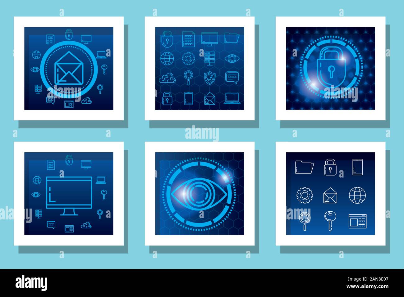 Technology icon set vector design Stock Vector Image & Art - Alamy