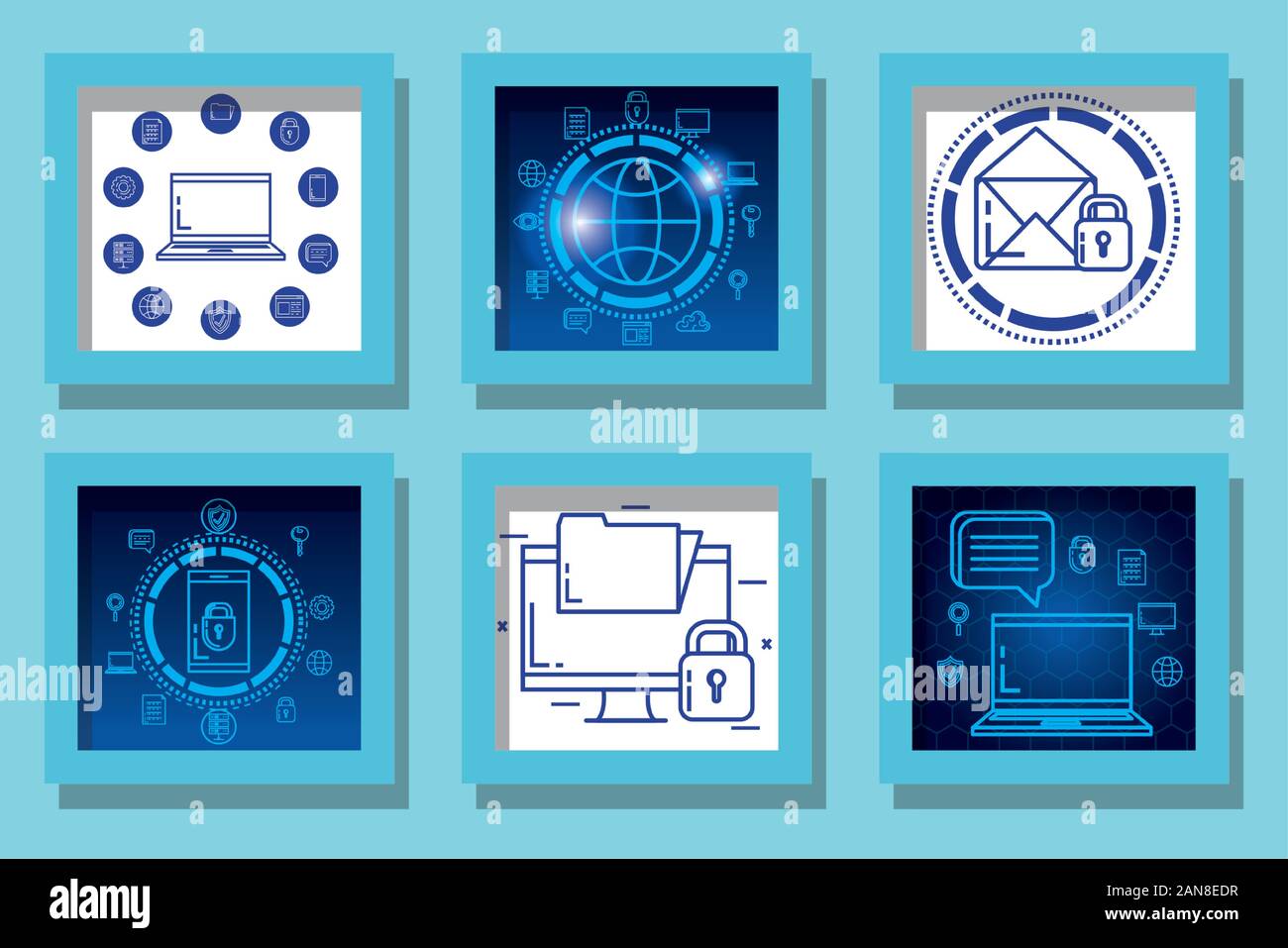 Technology icon set vector design Stock Vector Image & Art - Alamy
