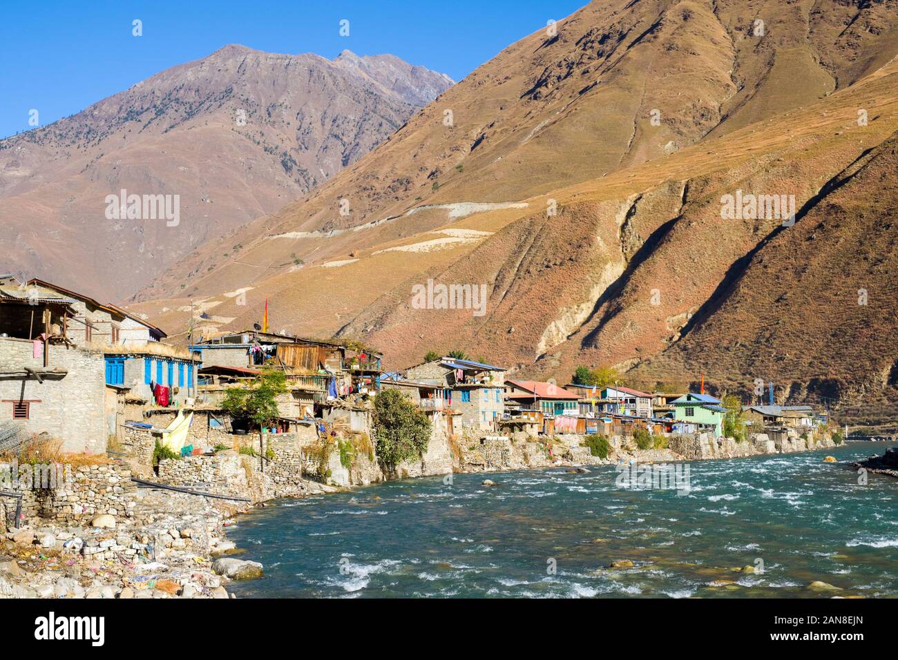 The village of Dunai in Dolpo, Nepal Stock Photo - Alamy