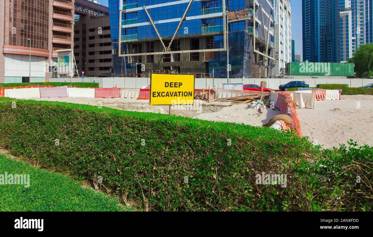 Danger deep excavation hi-res stock photography and images - Alamy