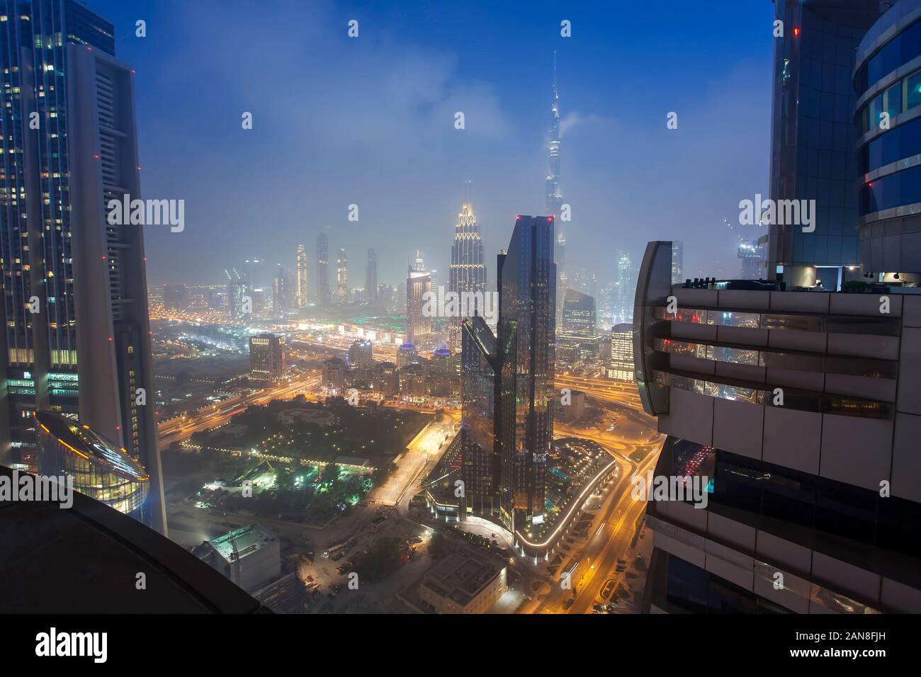 Dubai city at night, United Arab Emirates Stock Photo - Alamy