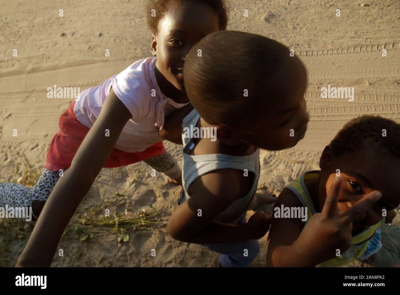 Group of Young Girls Playing, Mwandi, Zambia, Africa Stock Photo - Alamy
