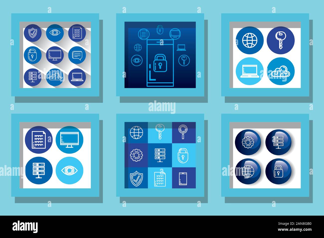 Technology icon set vector design Stock Vector Image & Art - Alamy