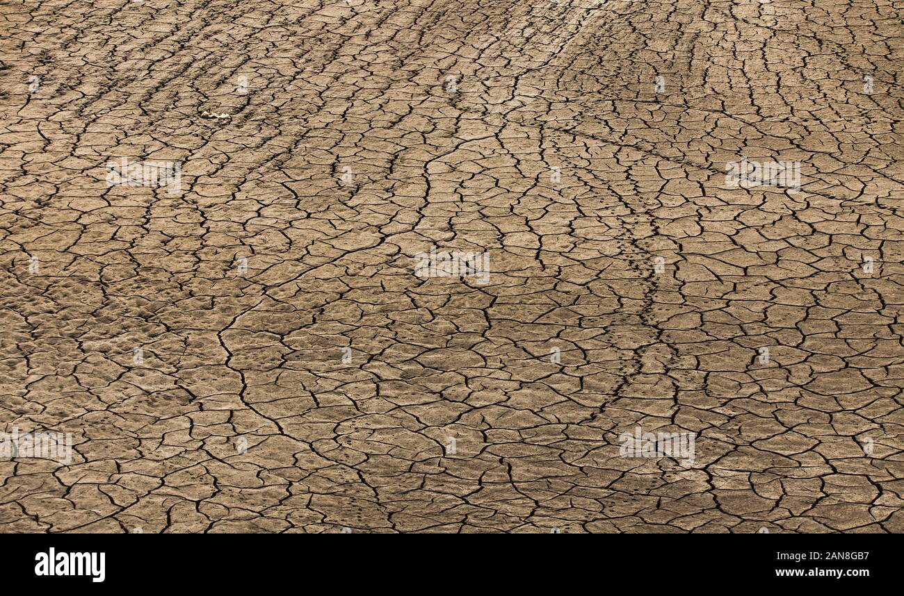 texture of cracked soil texture concept of dry ground and ecology Stock ...