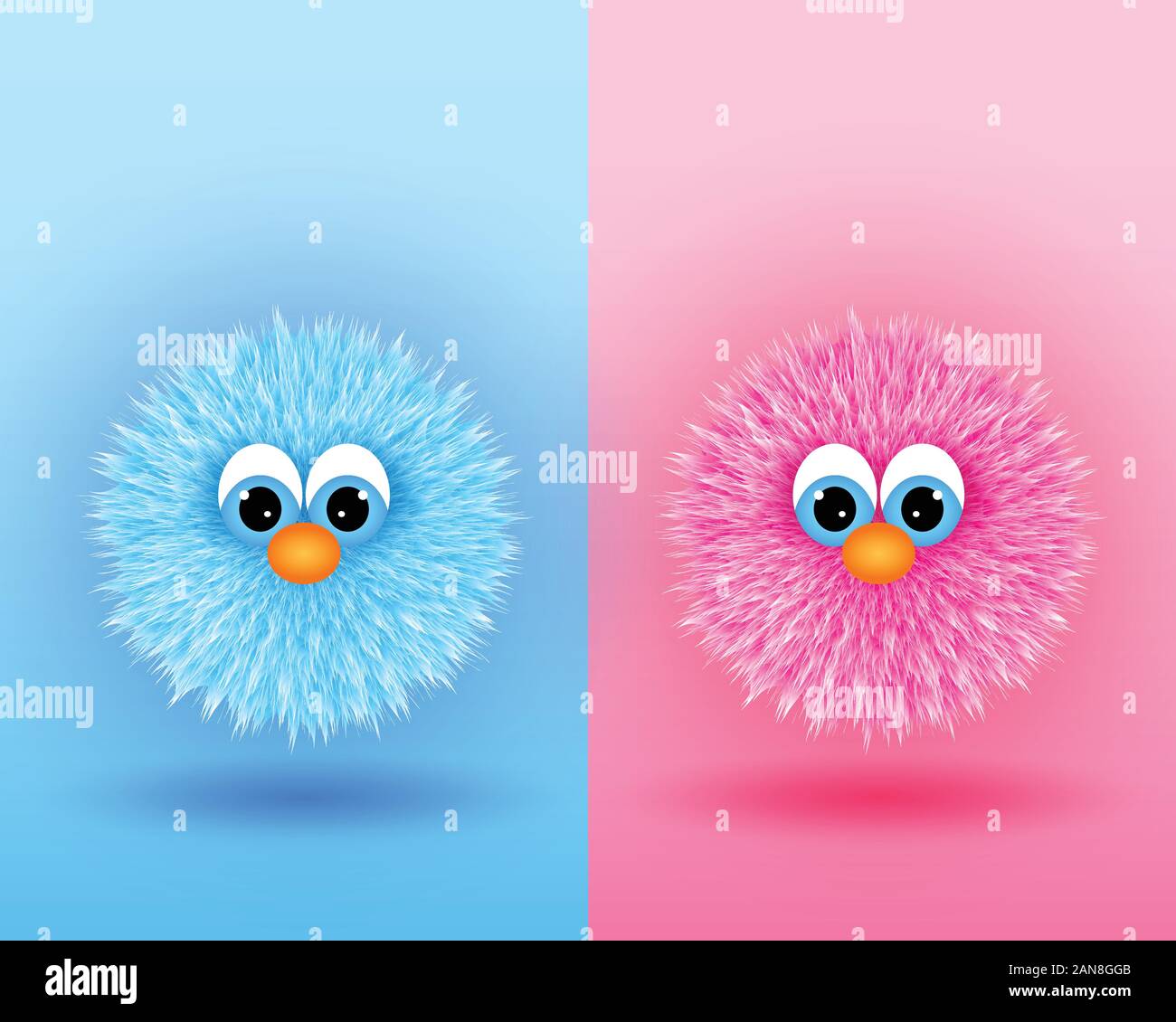 Funny colorful cartoon characters Stock Vector Image & Art - Alamy