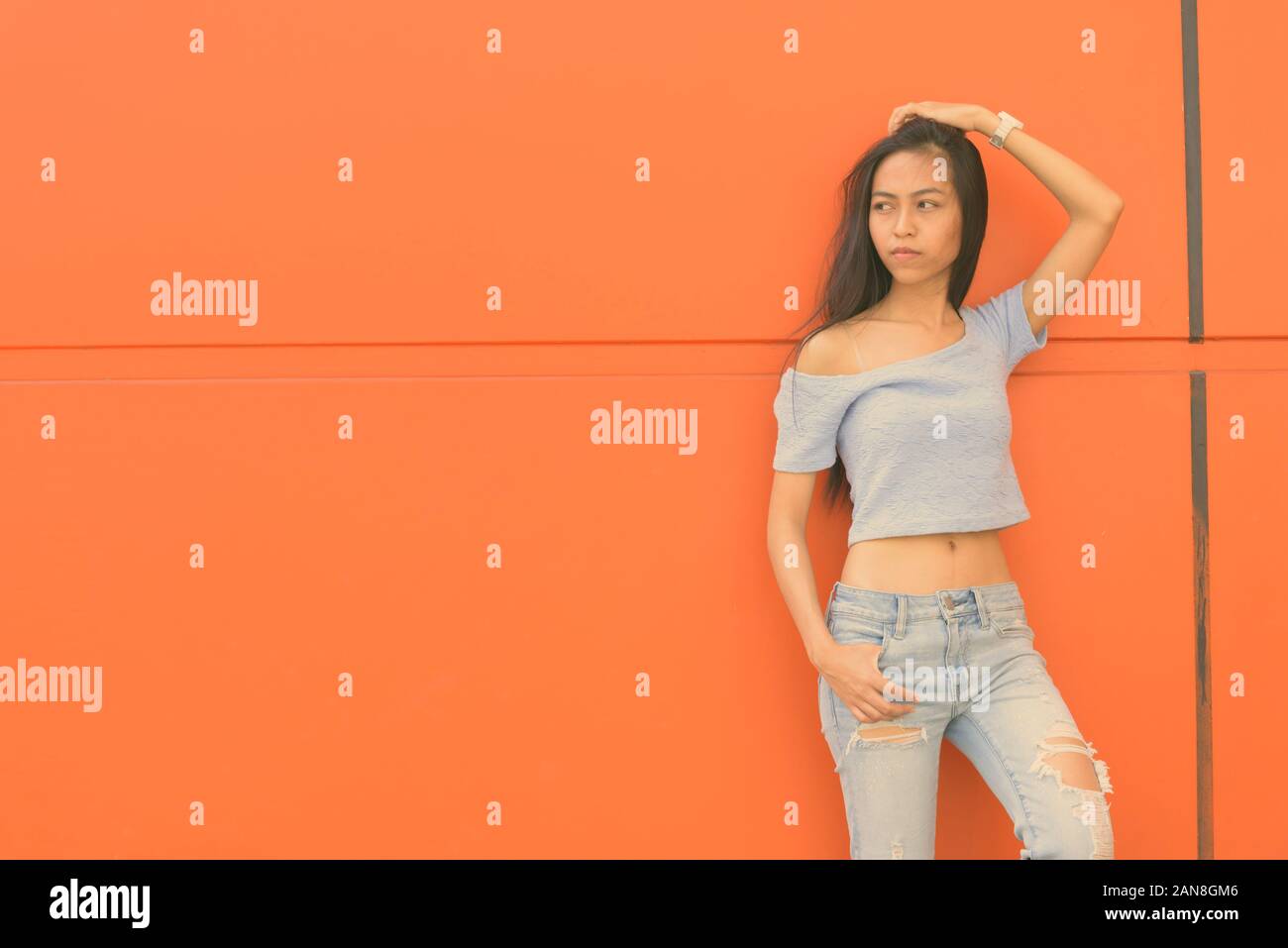 Leaning head hand hi-res stock photography and images - Alamy