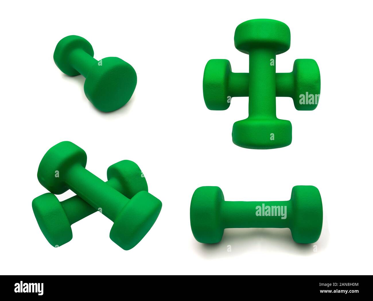 dumbell or fitness weight set isolated on white background Stock Photo ...
