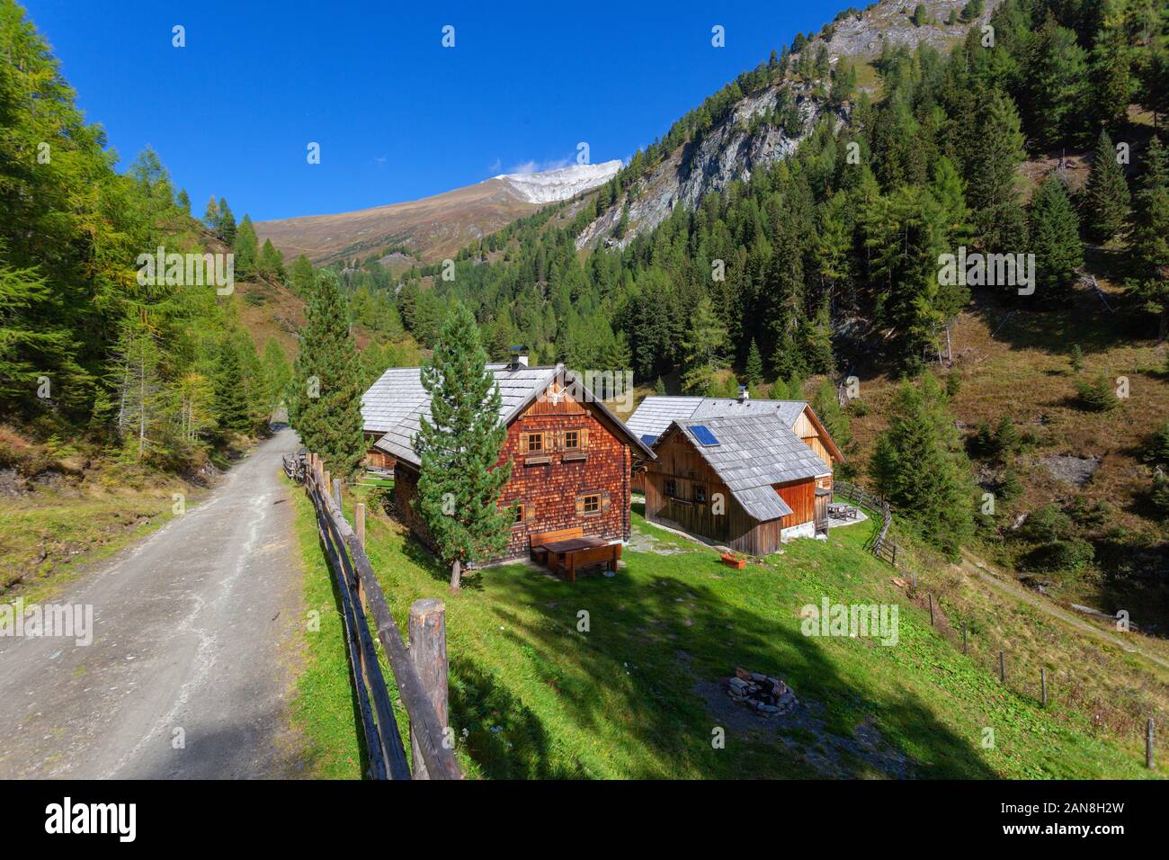 Traditional wooden alpine house hi-res stock photography and images - Alamy