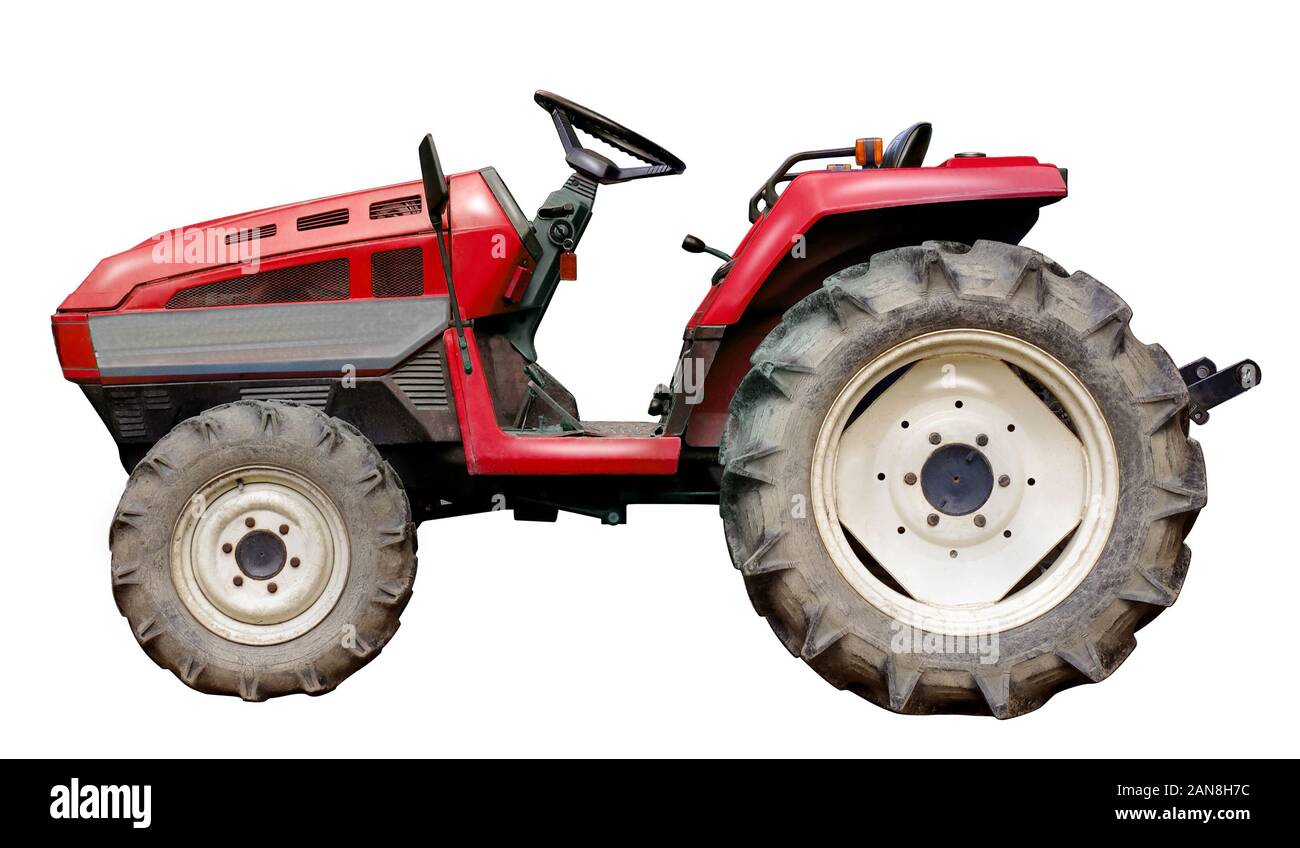 Tractor on field cultivation Cut Out Stock Images & Pictures - Alamy