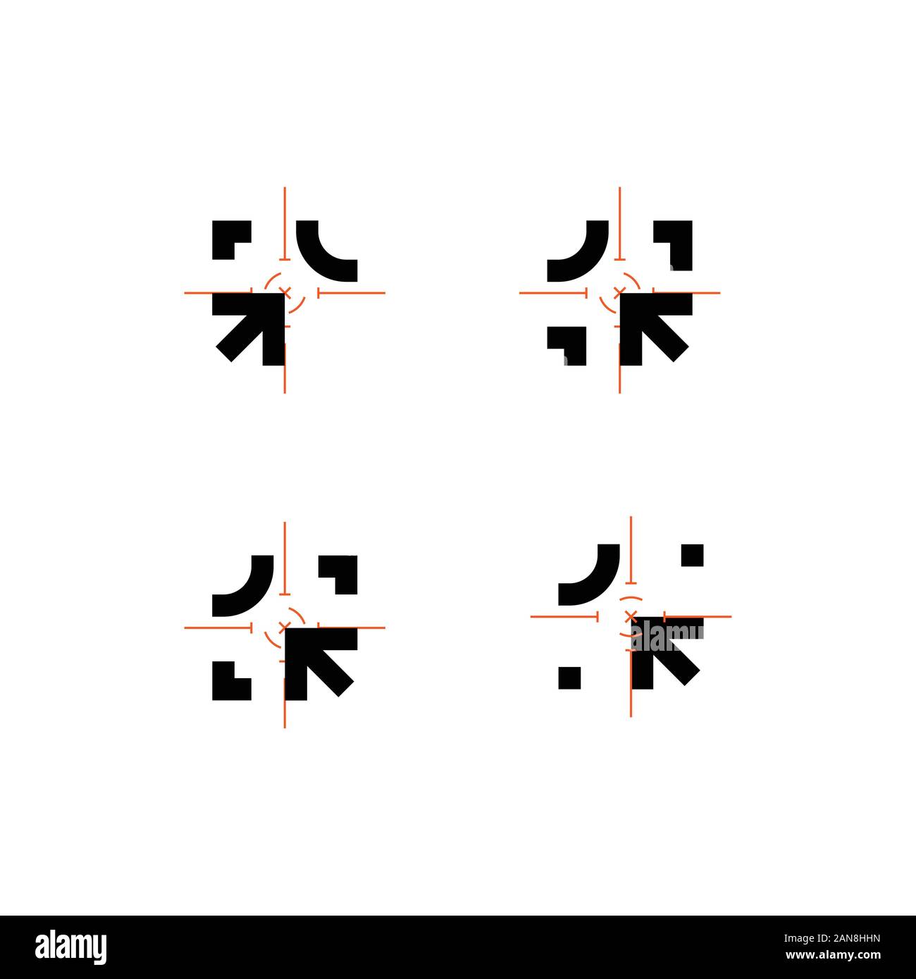 Unique sight logo illustration, vector Stock Vector Image & Art - Alamy