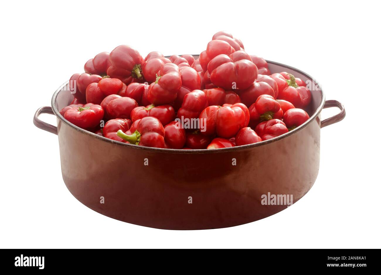 red pepper vegetable, pile isolated on white background Stock Photo - Alamy