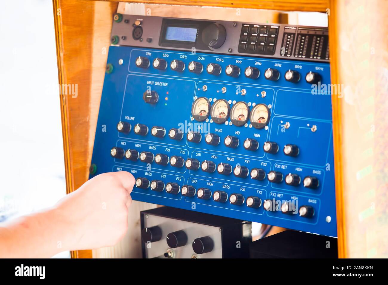 vintage sound system for dj amplifier Stock Photo - Alamy