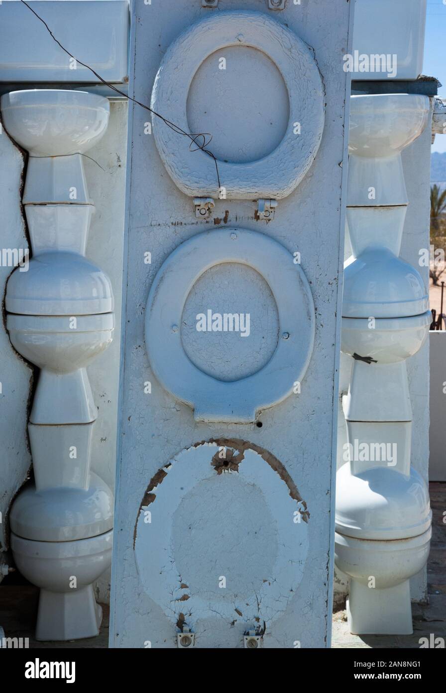 Joshua Tree, California, USA - 28th April, 2013: Noah Purifoy's Outdoor ...