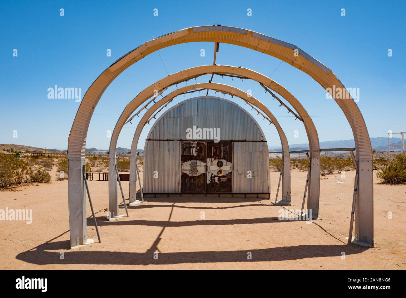 Joshua Tree, California, USA - 28th April, 2013: Noah Purifoy's Outdoor ...