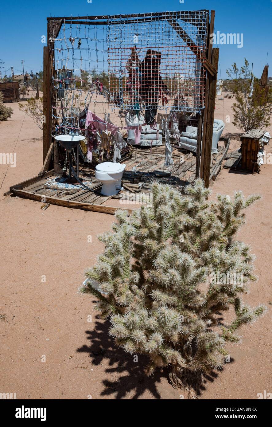 Joshua Tree, California, USA - 28th April, 2013: Noah Purifoy's Outdoor ...