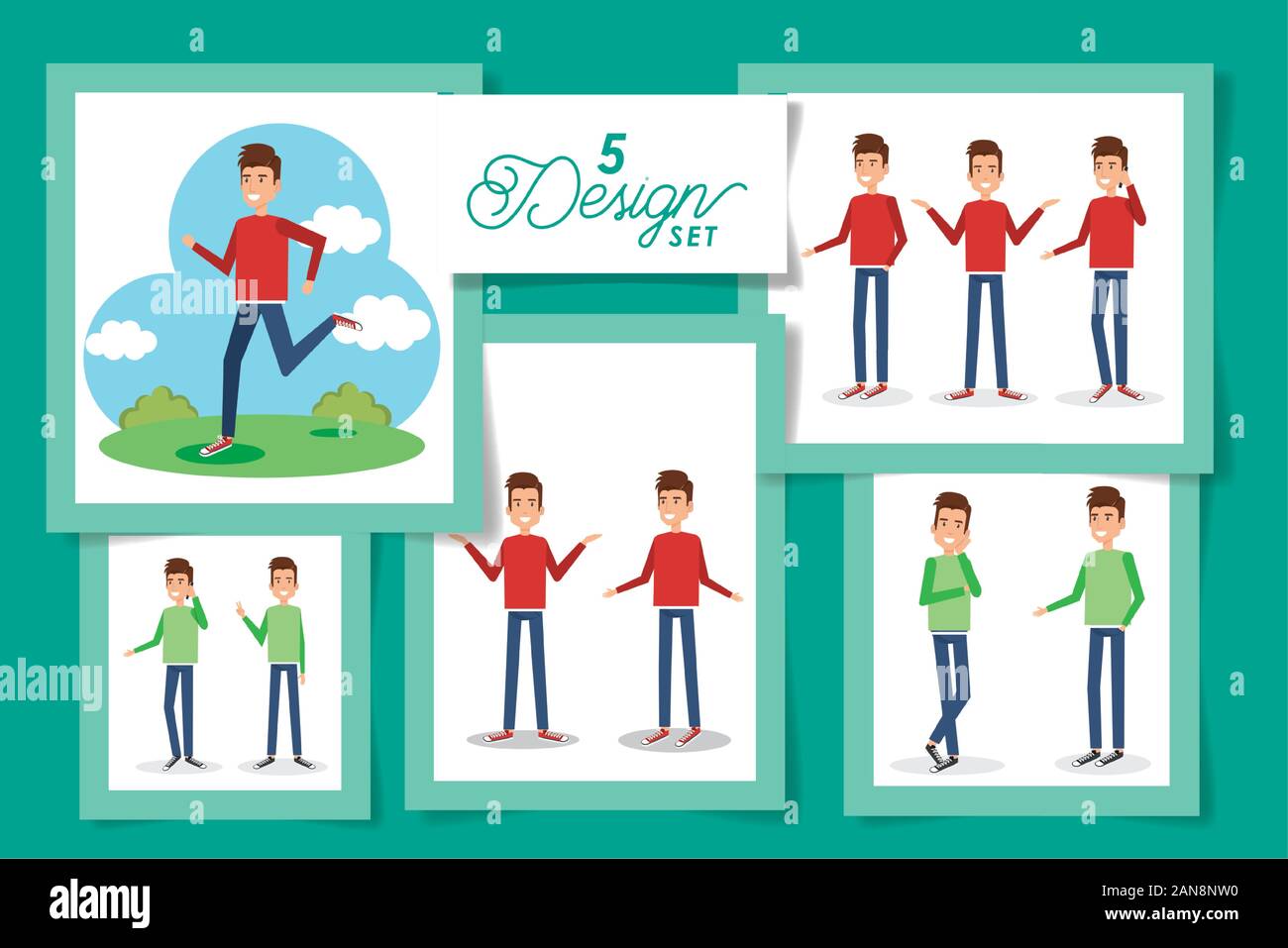 Five clouds Stock Vector Images - Alamy