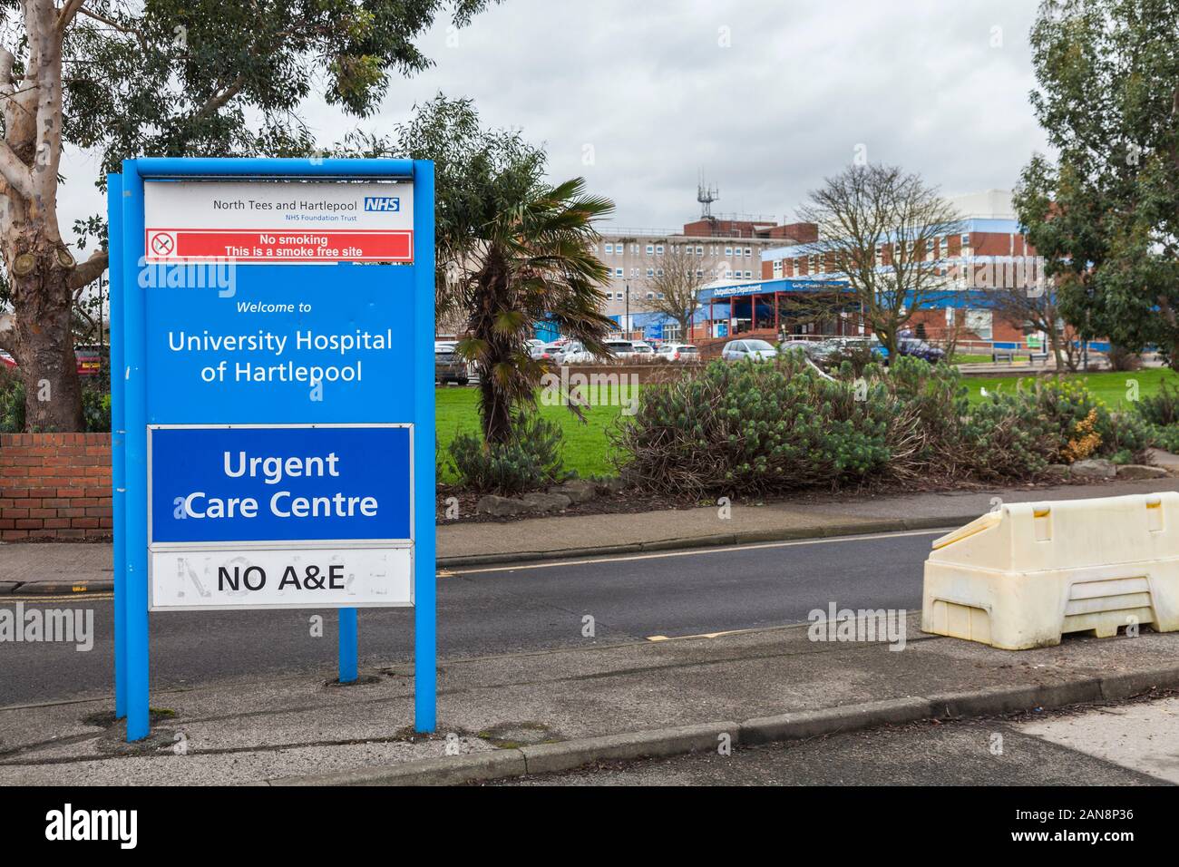 Entrance to the University Hospital of Hartlepool,England,UK Stock ...