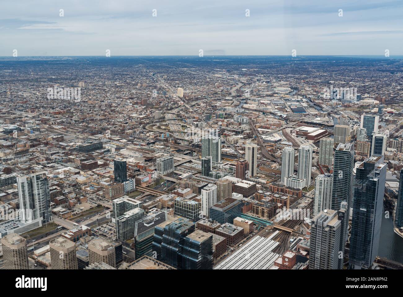 City View from Skydeck Chicago Stock Photo - Alamy