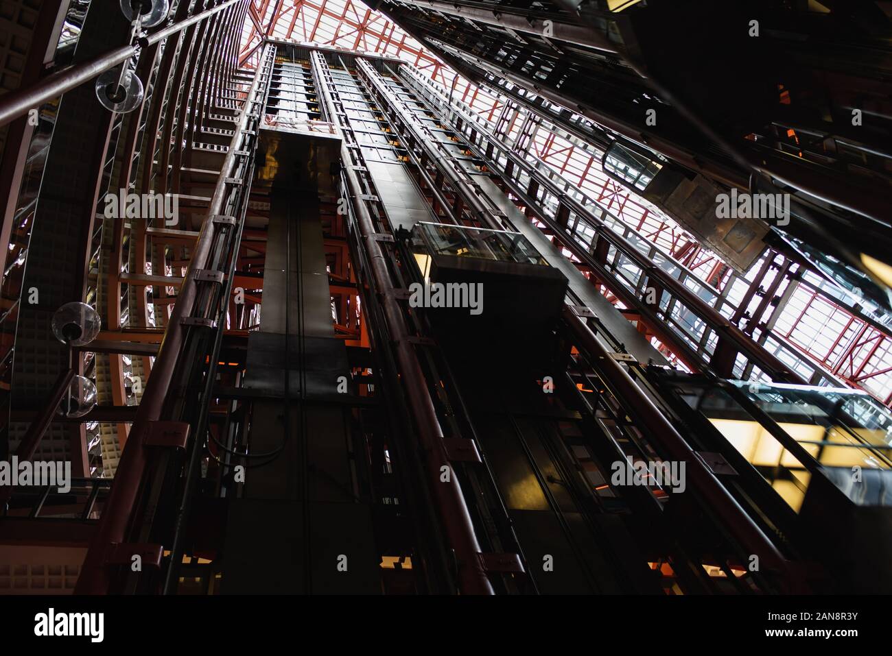 Interior Structure of James R. Thompson Center in Chicago, IL, USA ...