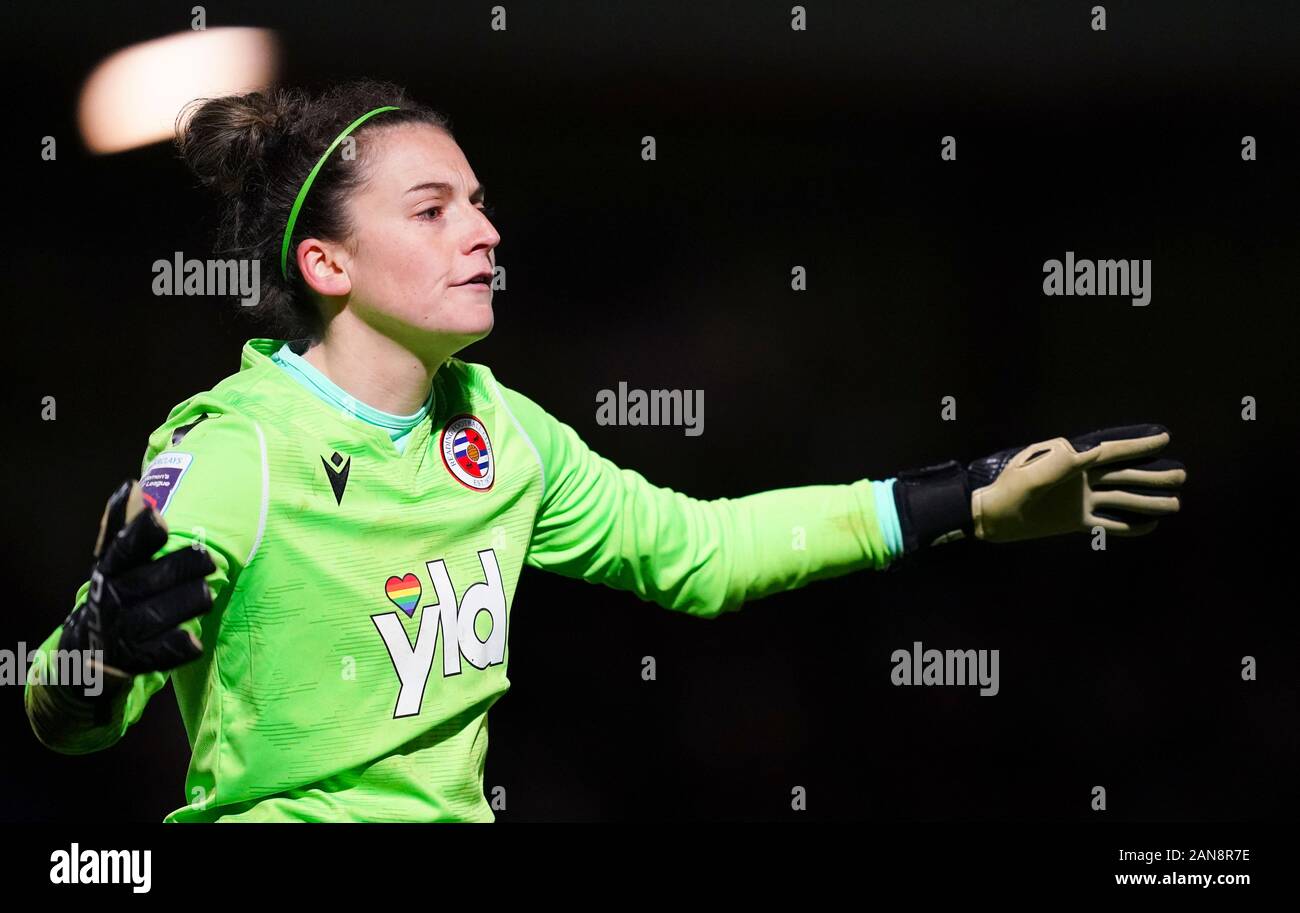 Reading Goalkeeper Rachael Laws in action Stock Photo - Alamy