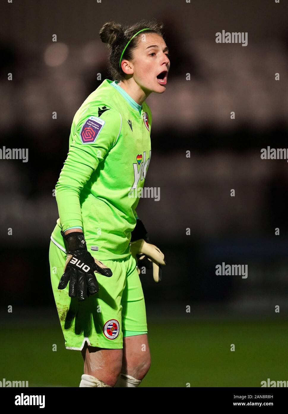 Reading Goalkeeper Rachael Laws in action Stock Photo - Alamy
