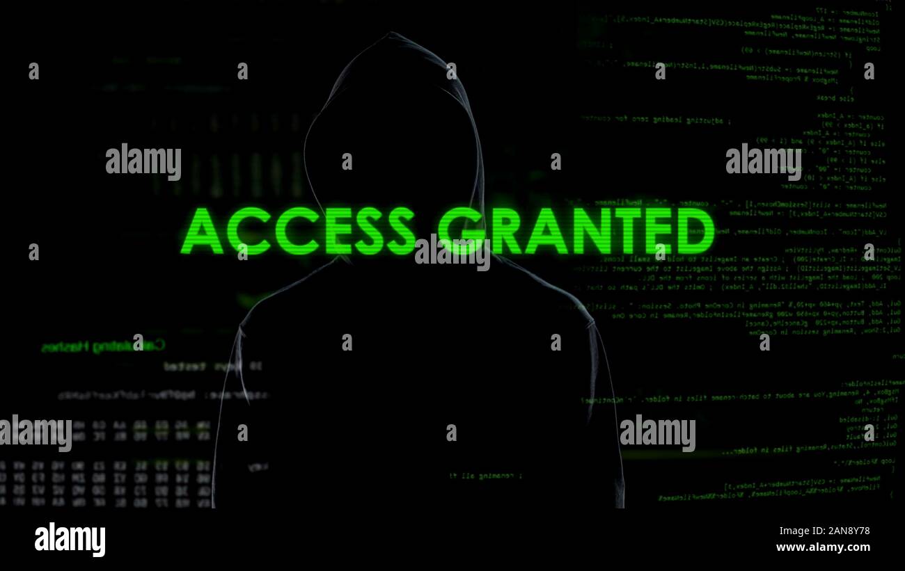 Access Granted Successful Hacking Cyber Attack On Personal Data Or