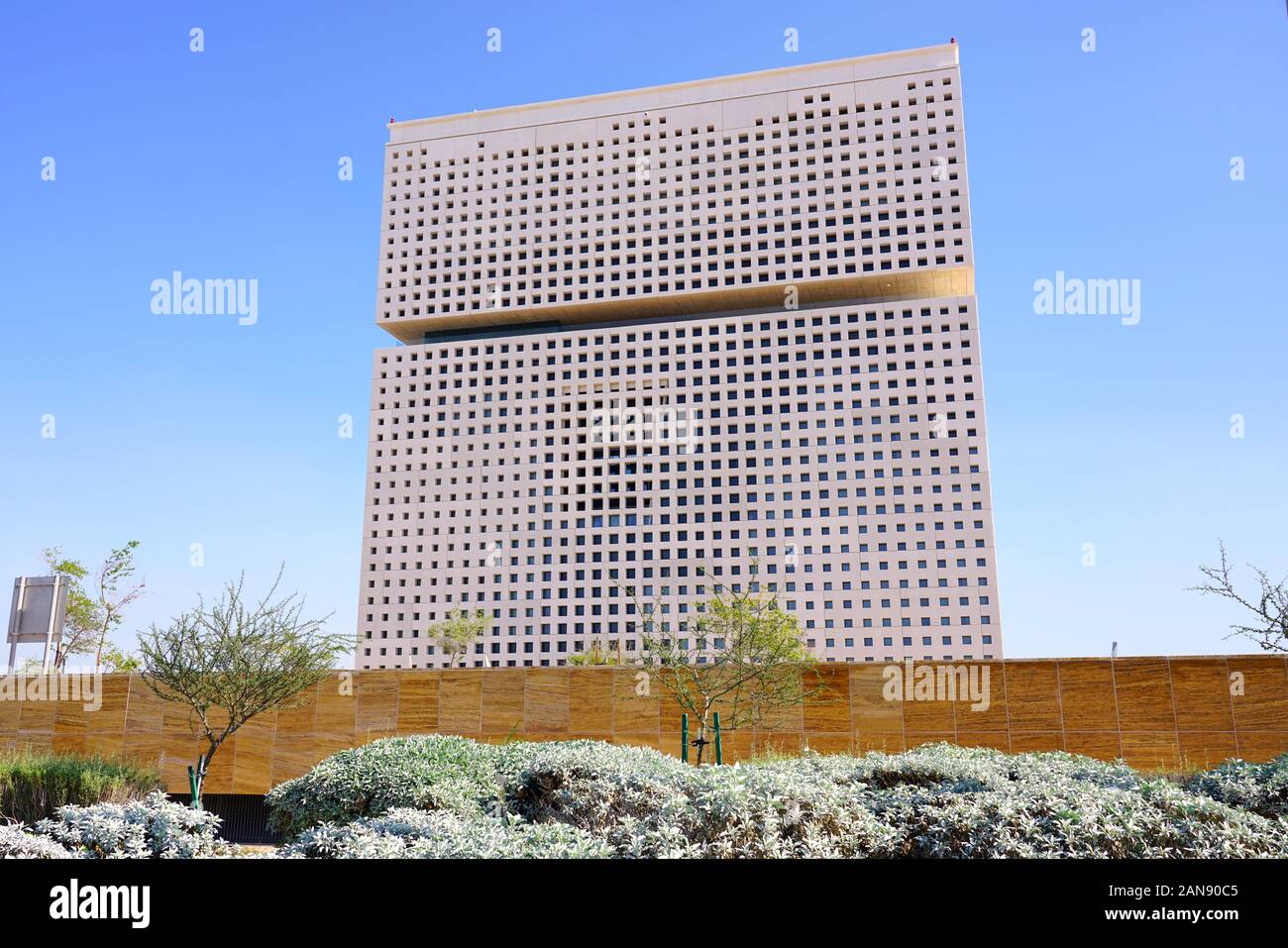 DOHA, QATAR -12 DEC 2019- View of the headquarters building of the ...