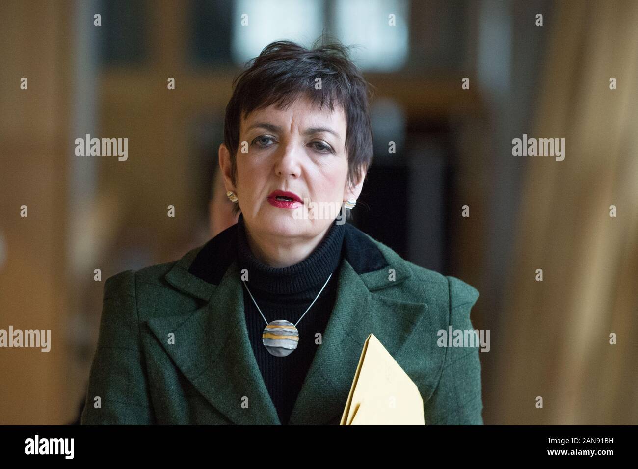 Edinburgh, UK. 16th Jan, 2020. Pictured:Angela Constance MSP. Scenes ...