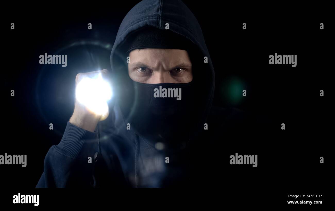 Man searching torch light hi-res stock photography and images - Alamy