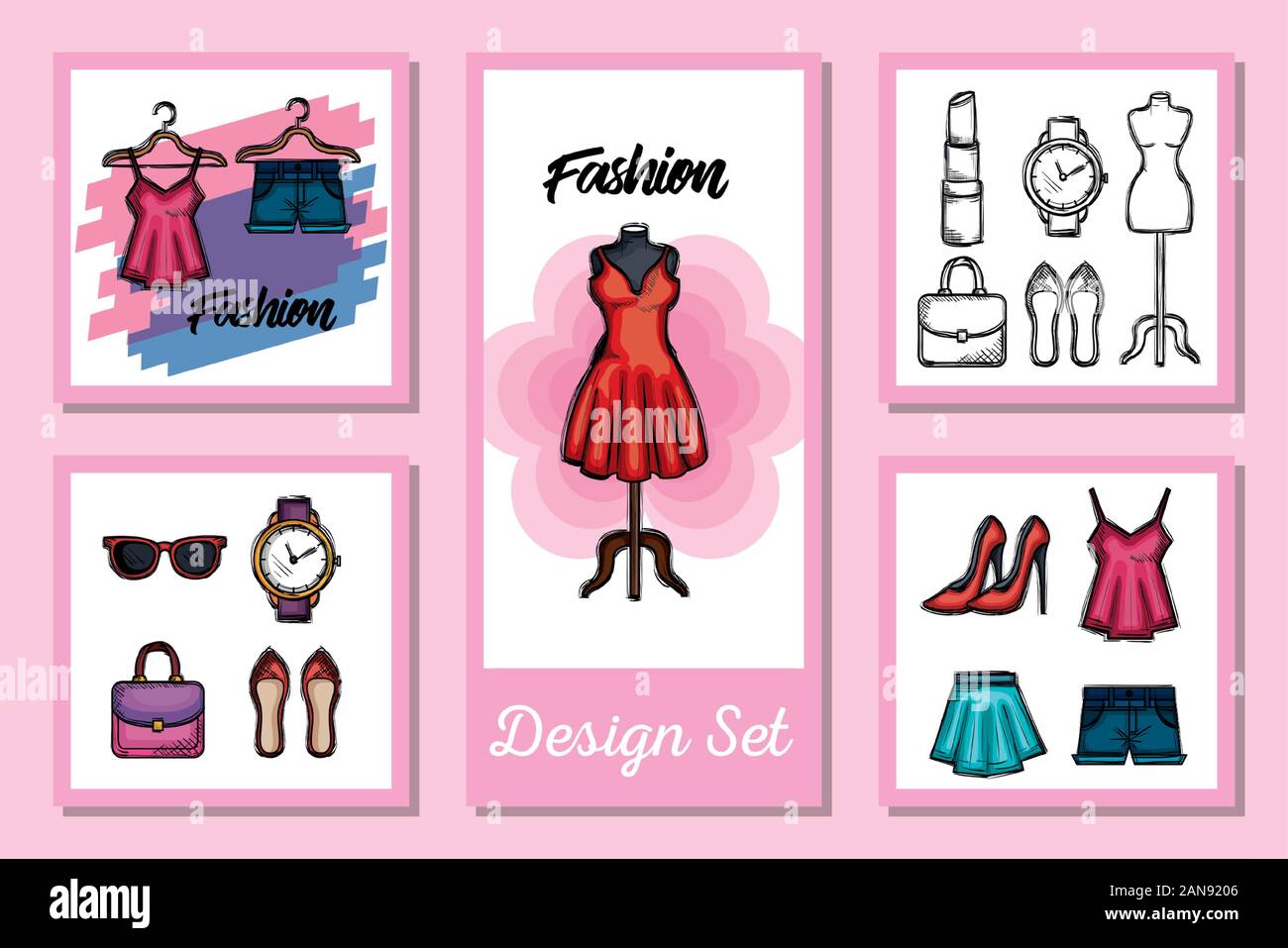 Female fashion cloth style design Stock Vector Image & Art - Alamy