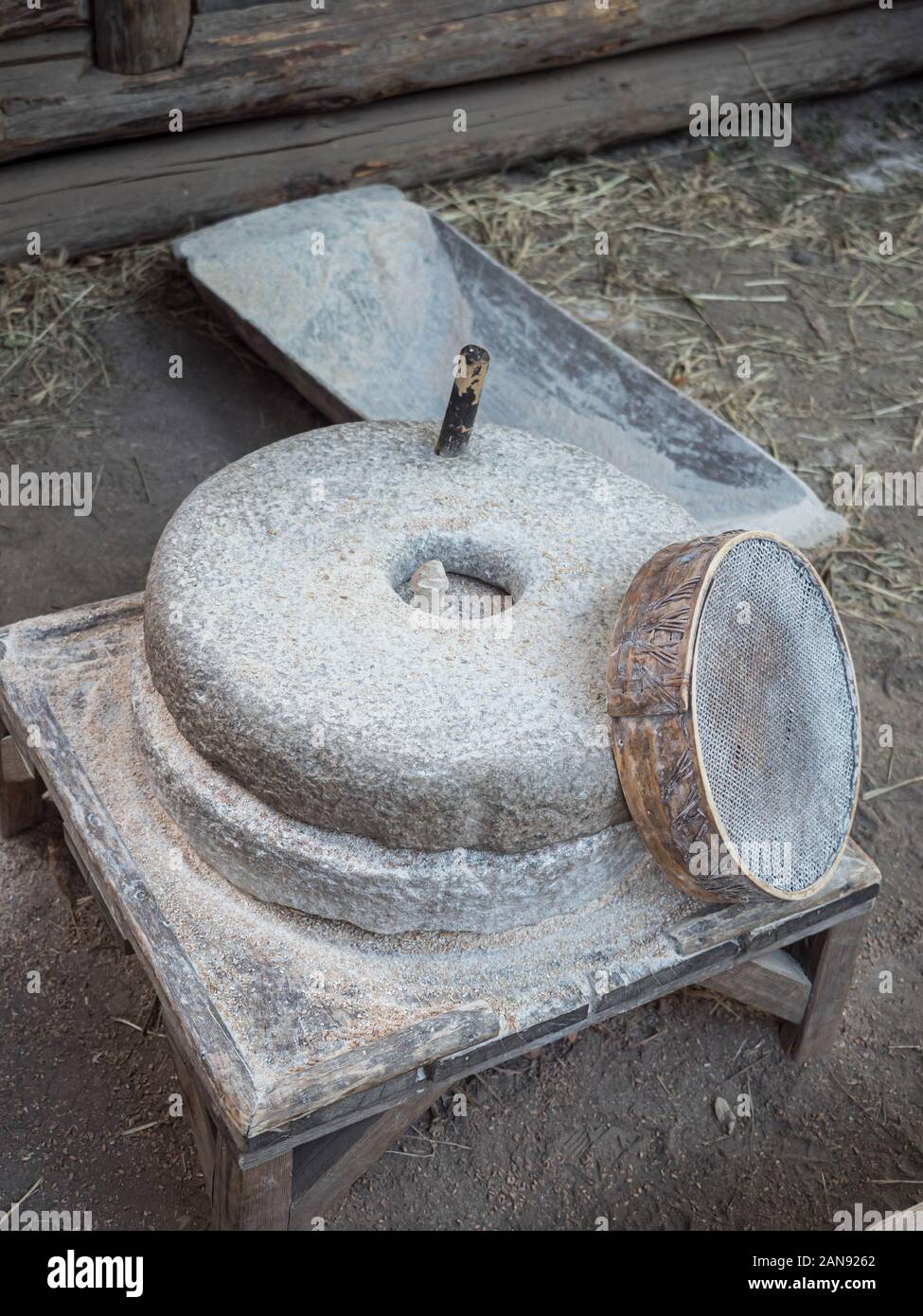 Traditional Stone Corn Grinder High Resolution Stock Photography and ...